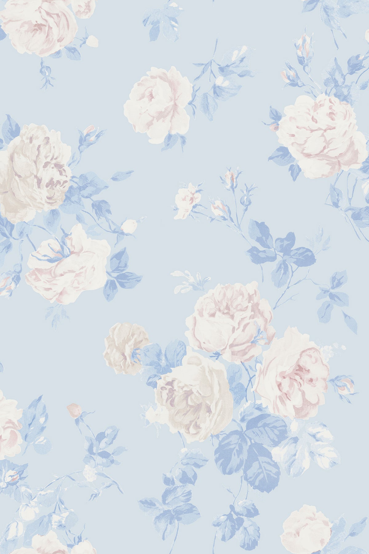Whisper Blue Peel + Stick Wallpaper