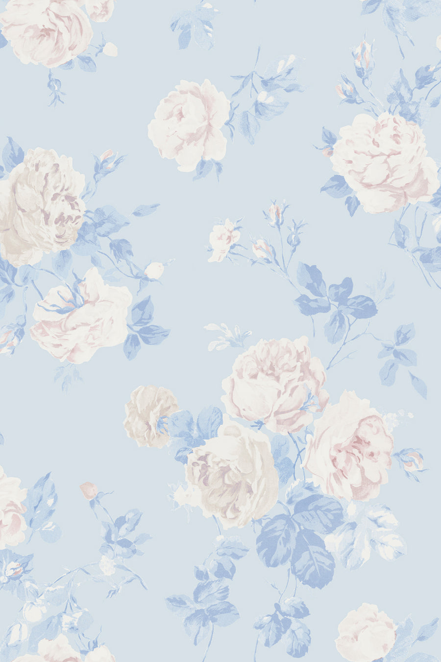 Whisper Blue Peel + Stick Wallpaper