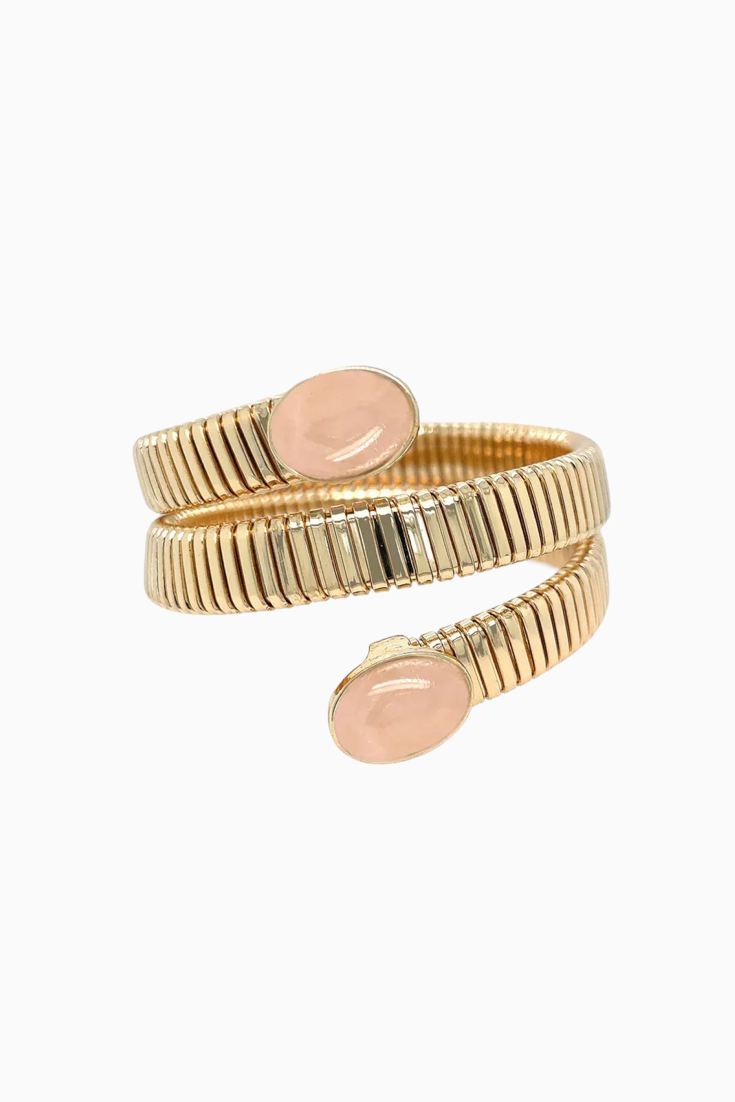 Jennifer Miller Yg Coral Resin Wrap Flex Brclt