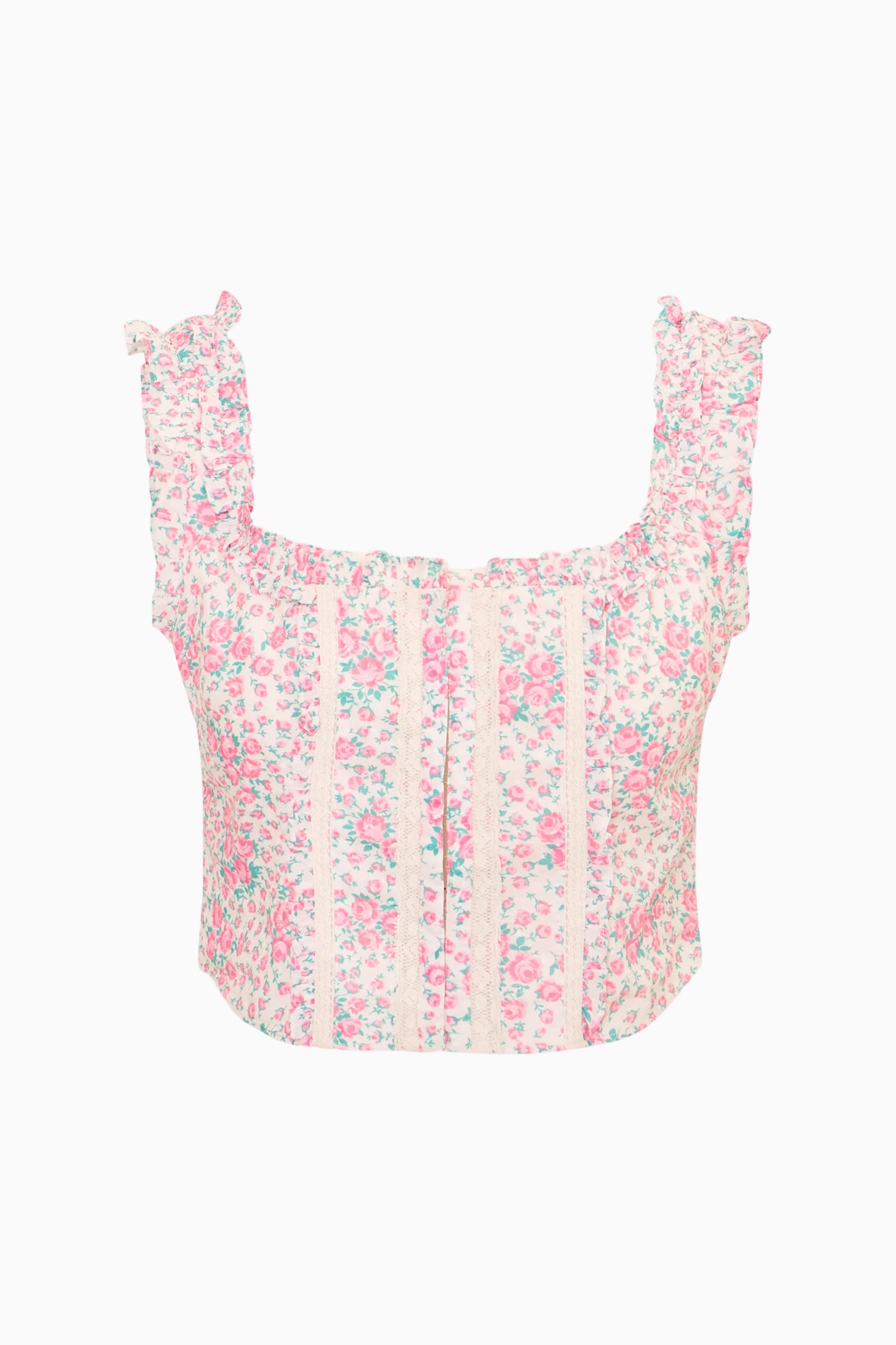 Re-Edition Georgie Floral Cotton Bustier