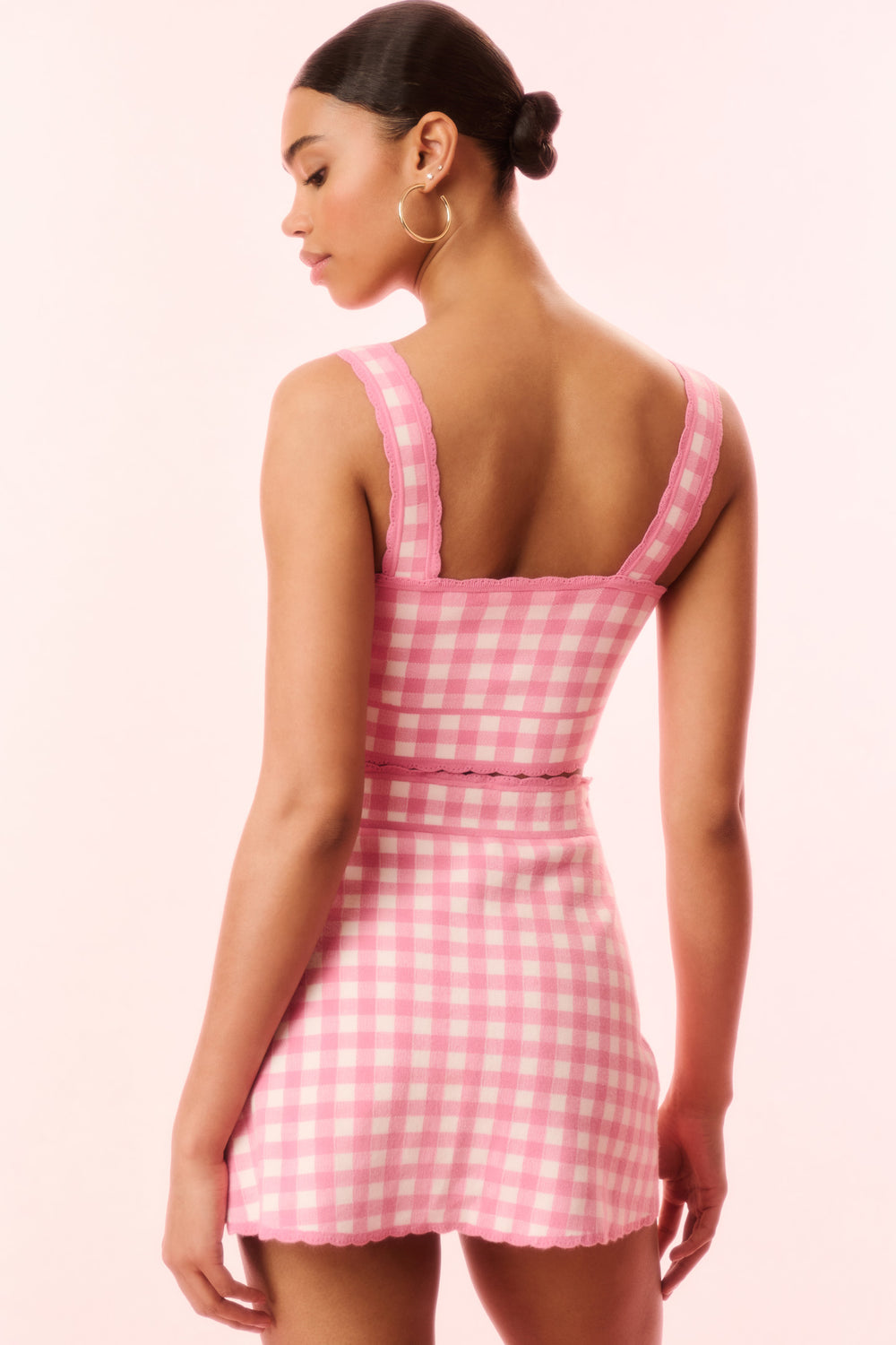 Jessyn Checkered Knit Tank