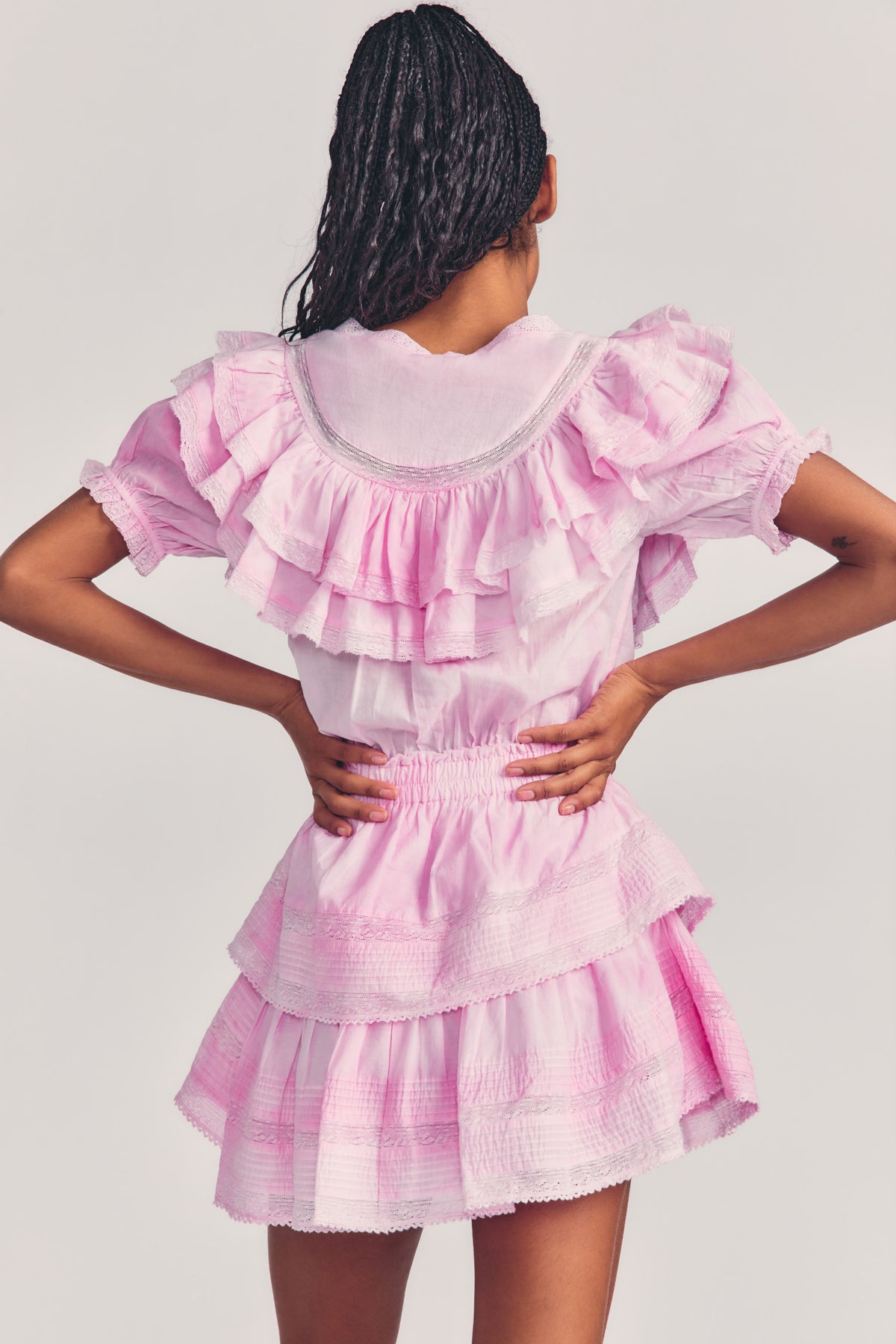 Liv Ruffle Mini Dress - Womens Dresses | LoveShackFancy.com