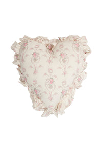 Heart Shape Ruffle Pillow- Designer Home Decor | LoveShackFancy