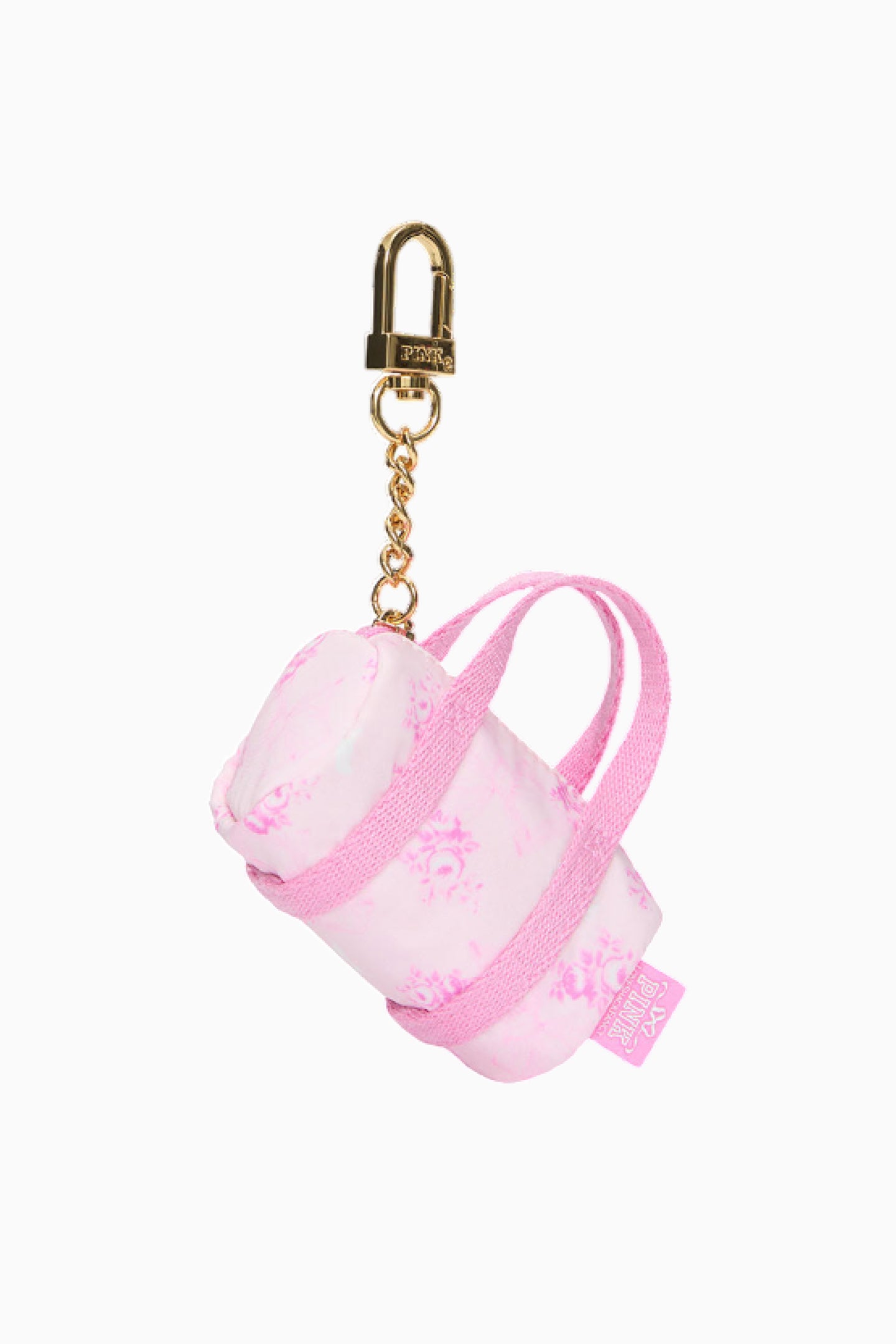 PINK x LoveShackFancy Mini Duffle Keychain Charm