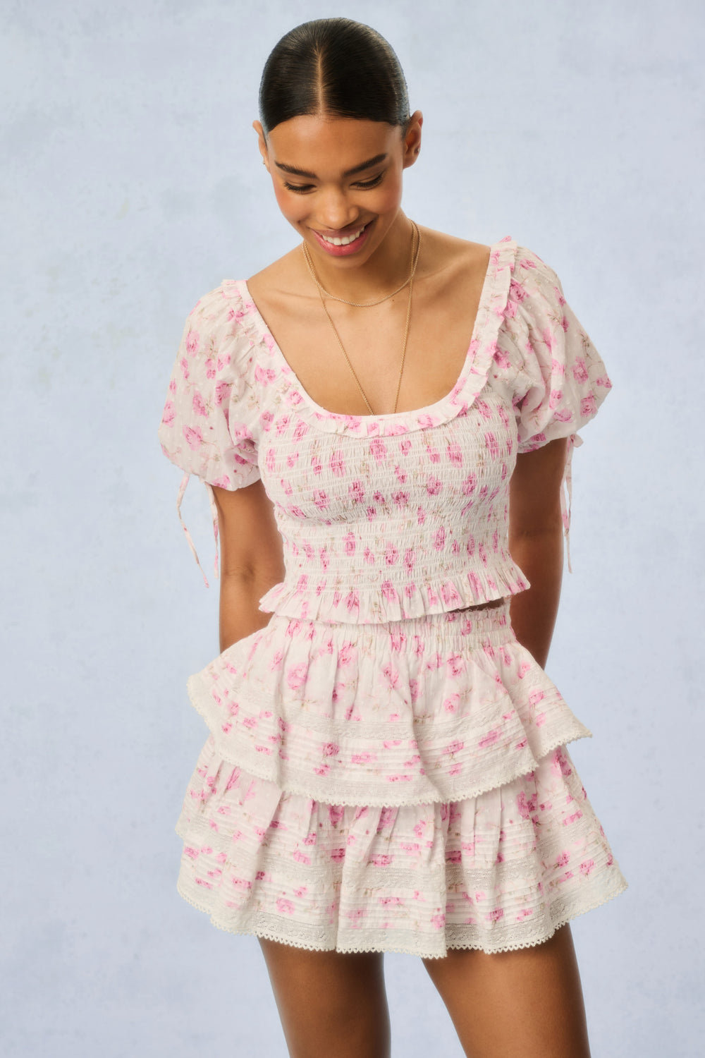 Molly Puff Sleeve Top- Women's Matching Sets | LoveShackFancy.com