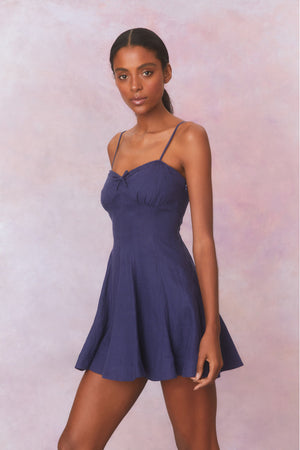 Shai Linen Mini Dress- Women's Designer Luxury Dresses | LoveShackFancy