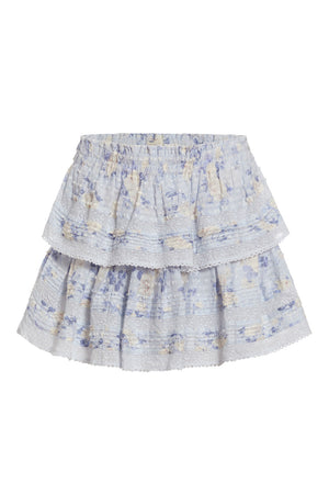 Signature Fragrance Print Ruffle Mini Skirt- Women's Skirt Sets ...