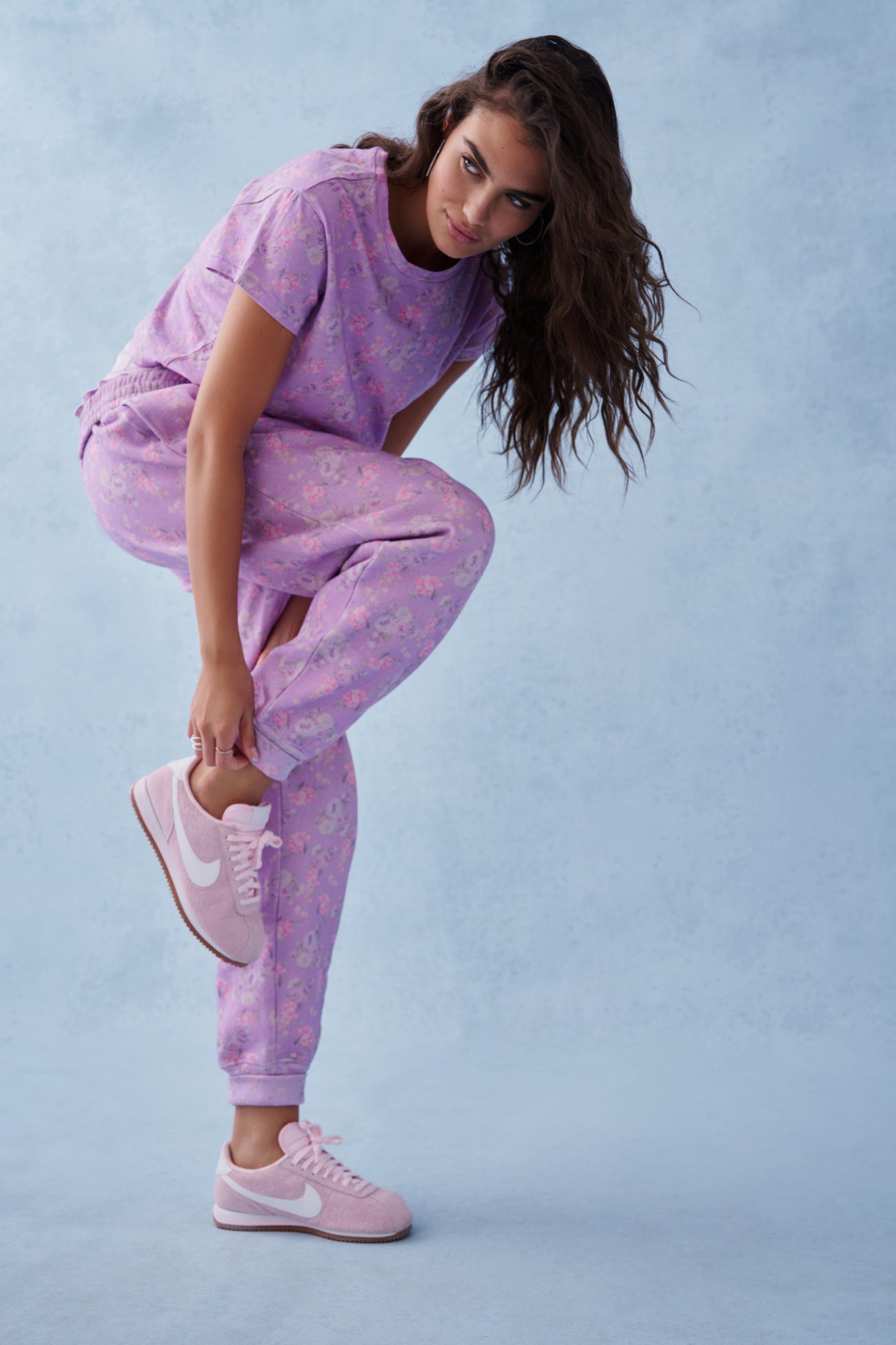 Lolana Floral Cotton Sweatpants