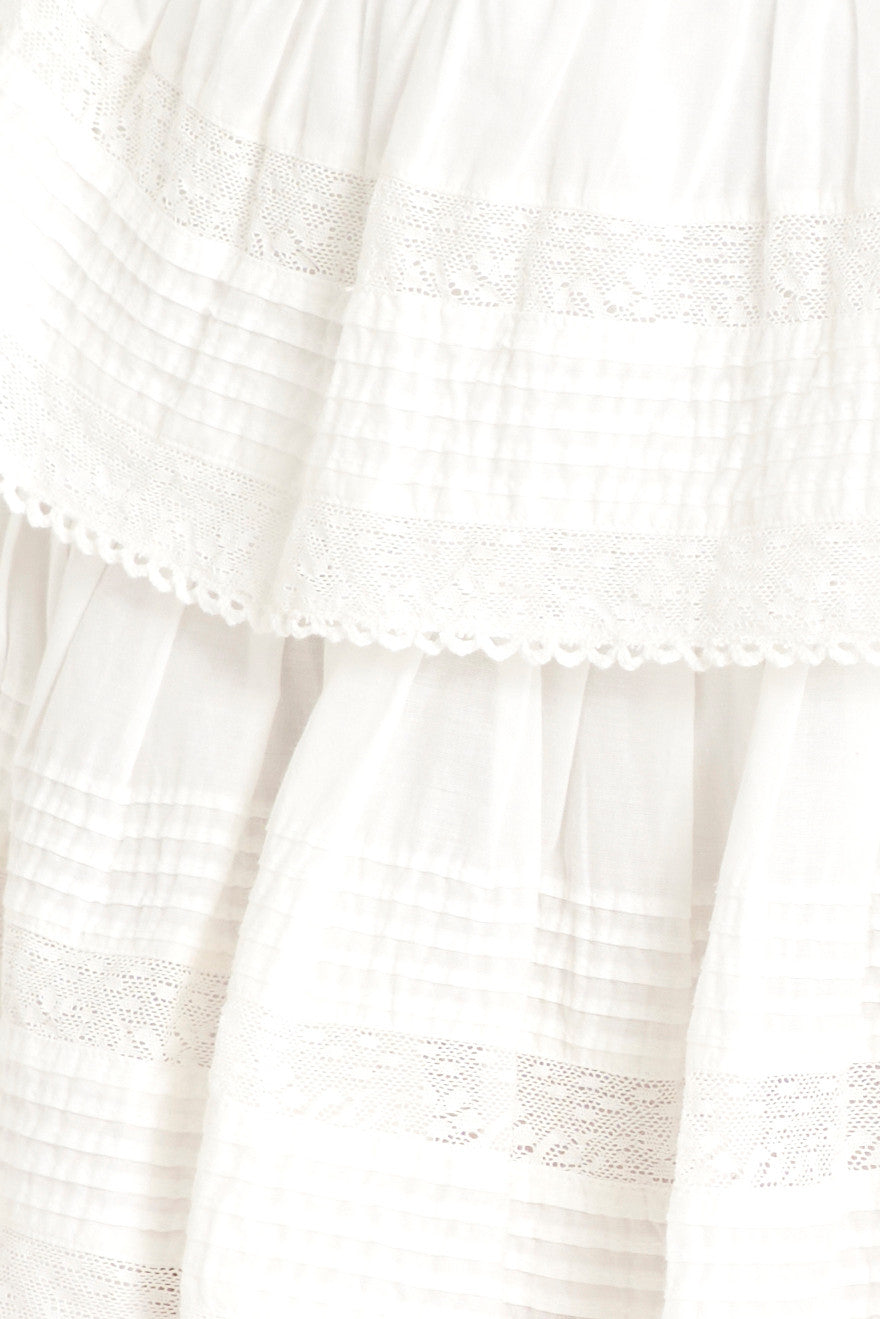 Ruffle Mini Skirt - Womens Skirts | LoveShackFancy.com