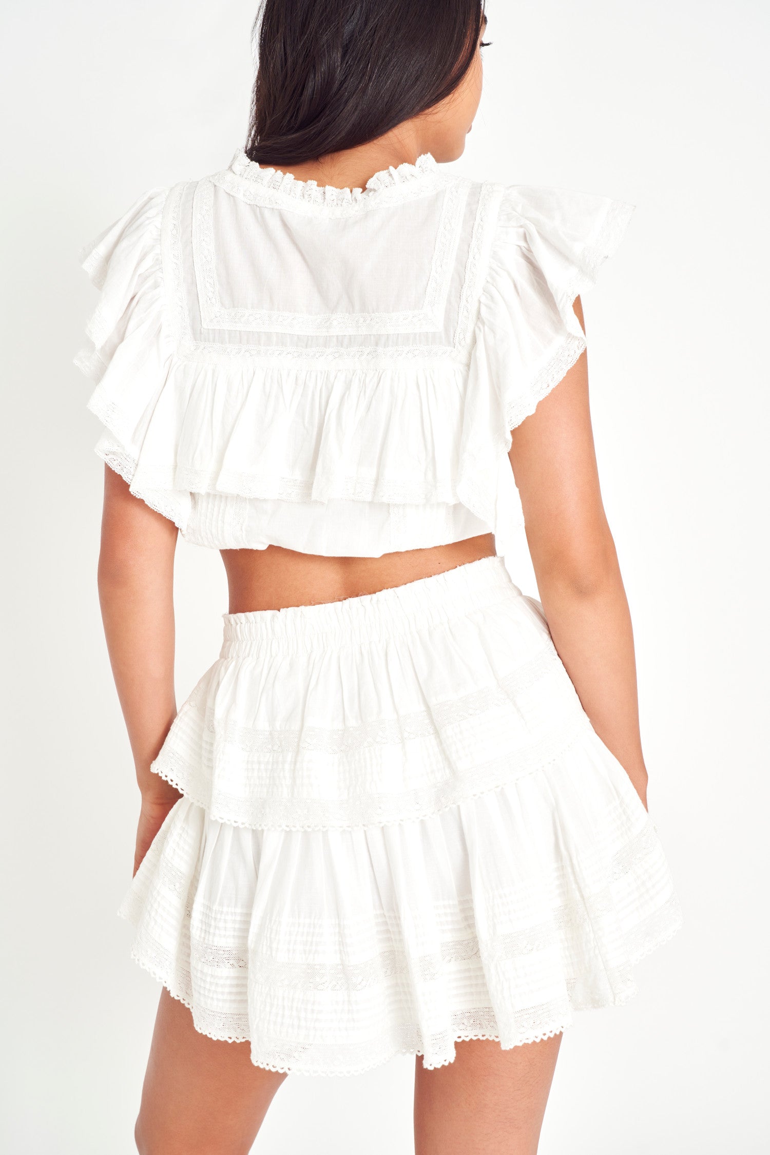 Ruffle Mini Skirt - Womens Skirts | LoveShackFancy.com